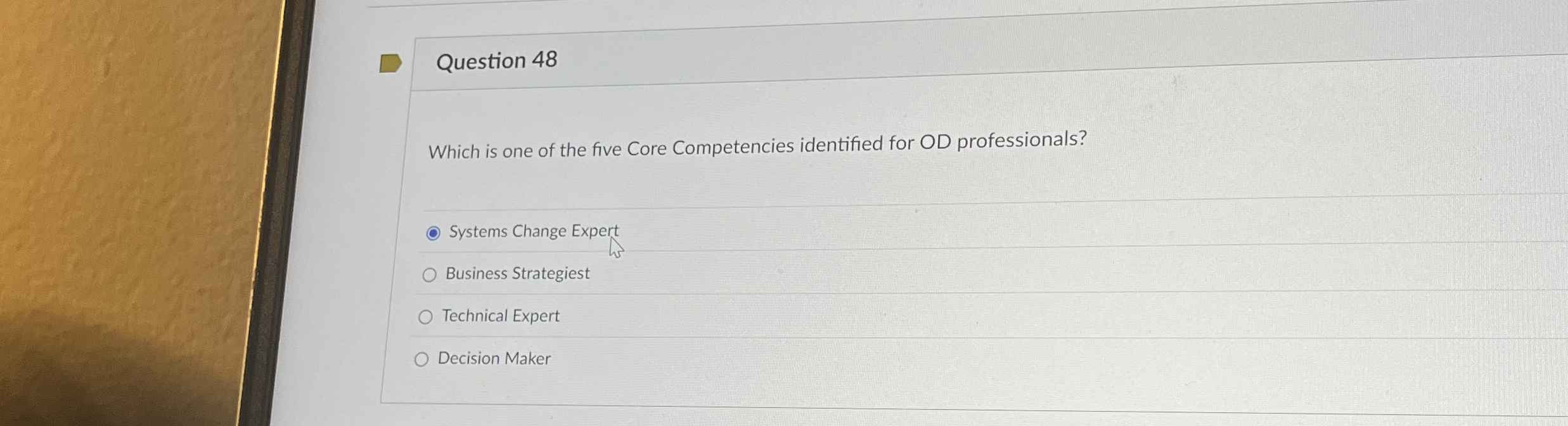 Solved Question 48Which is one of the five Core Competencies | Chegg.com