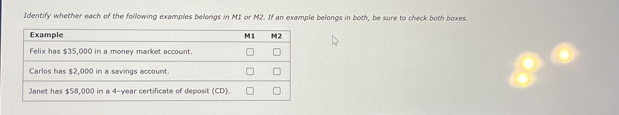 Solved Identify whether each of the following examples | Chegg.com