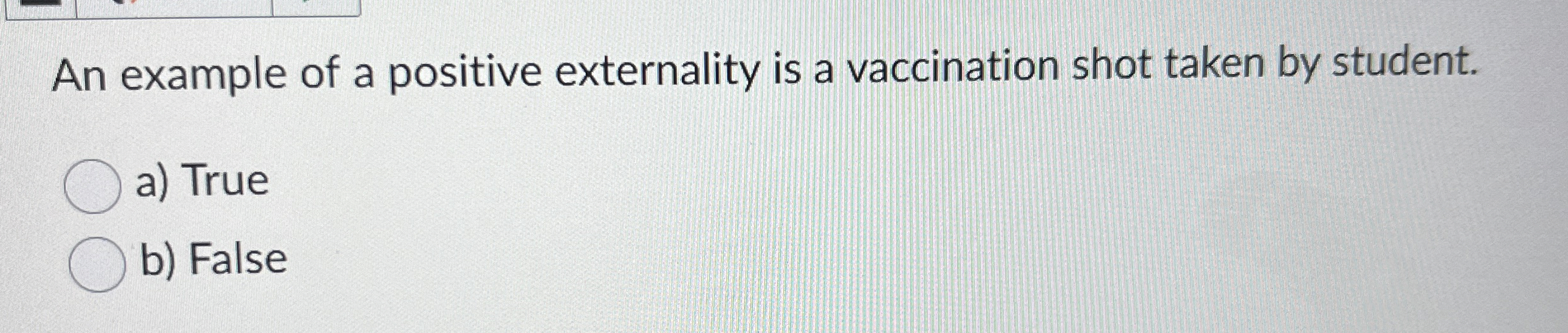 Solved An example of a positive externality is a vaccination | Chegg.com