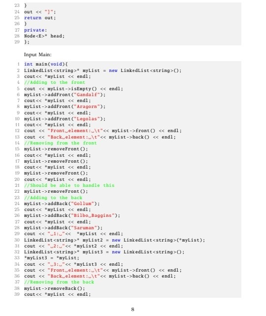 Solved Question 2 Implement the 2 outstanding housekeeping | Chegg.com