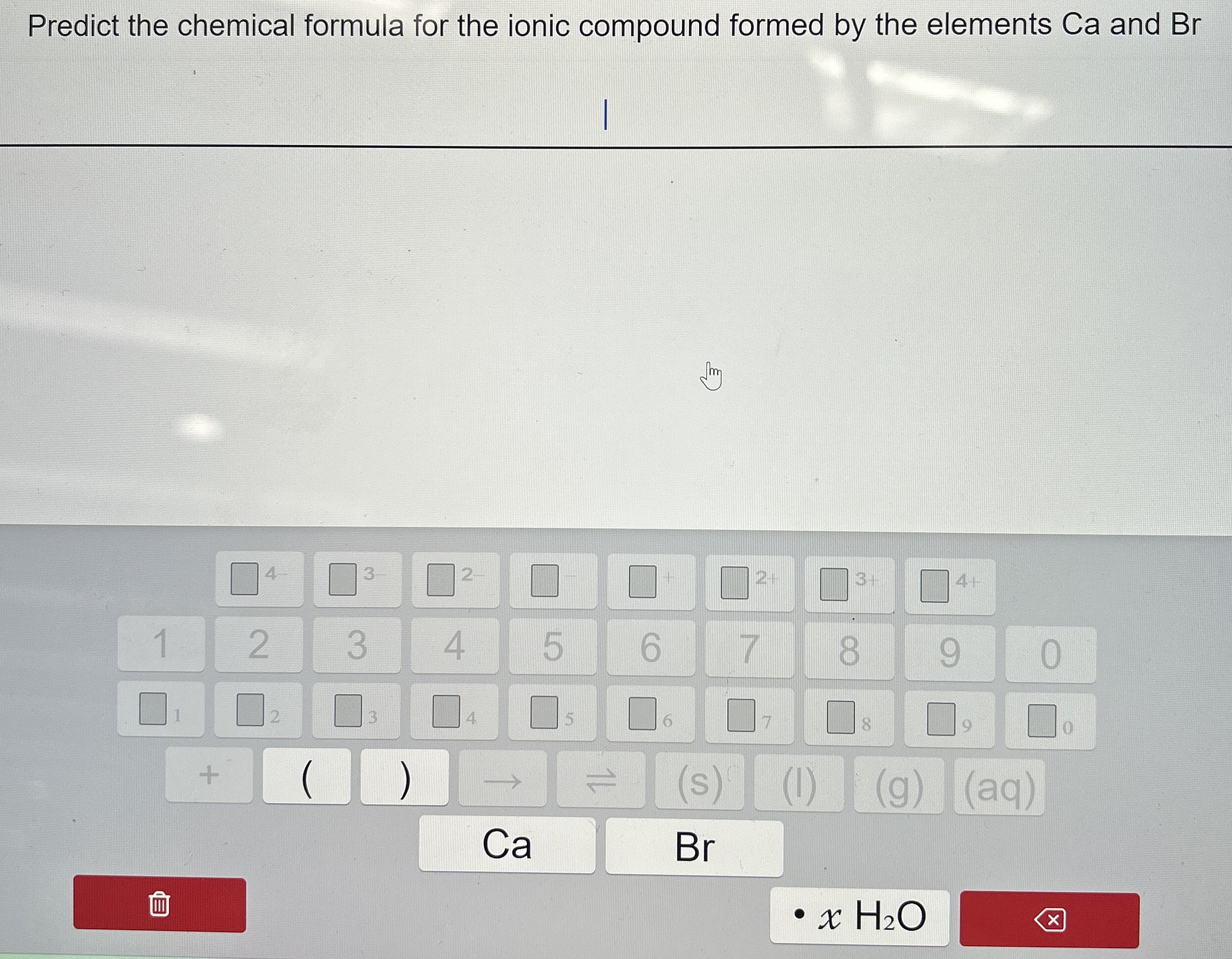 Solved Predict the chemical formula for the ionic compound | Chegg.com