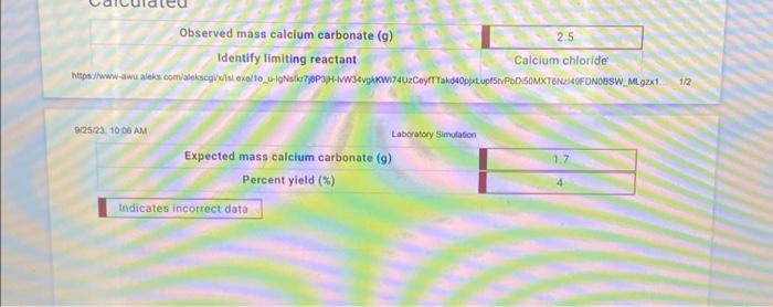 Solved Calculate the volume (in mL) of 0.100MCaCl2 needed to | Chegg.com