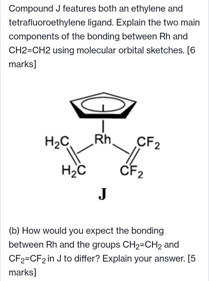 Solved Compound J features both an ethylene and | Chegg.com