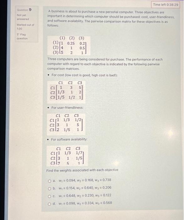 Solved A business is about to purchase a new personal | Chegg.com