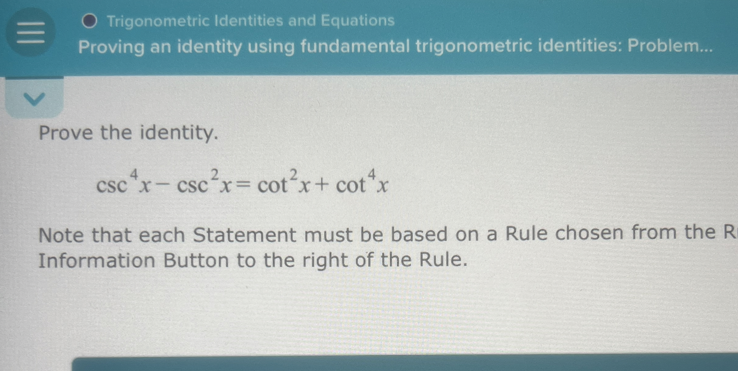 Solved Trigonometric Identities and EquationsProving an | Chegg.com