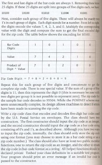 The U.S. Postal Service prints a bar code on every | Chegg.com