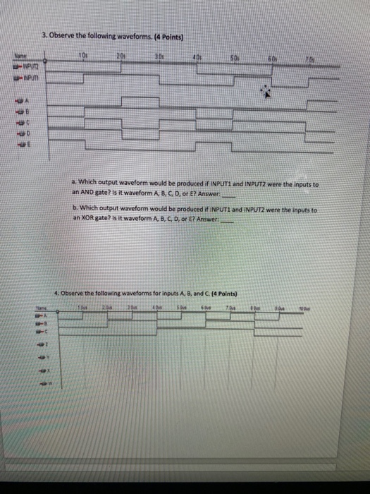 Solved 3. Observe the following waveforms. (4 Points) 200 | Chegg.com