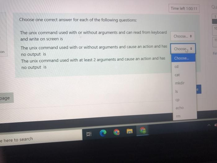 Solved UTWOJCCUMS) Time left 1:00:46 Eestion 21 Choose one | Chegg.com Solved UTWOJCCUMS) Time left 1:00:46 Eestion 21 Choose one | Chegg.com