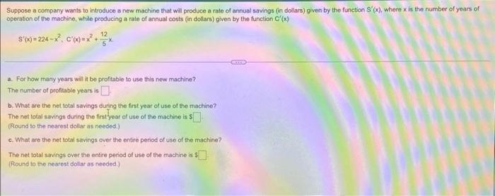 Solved Suppose a company wants to introduce a new machine | Chegg.com