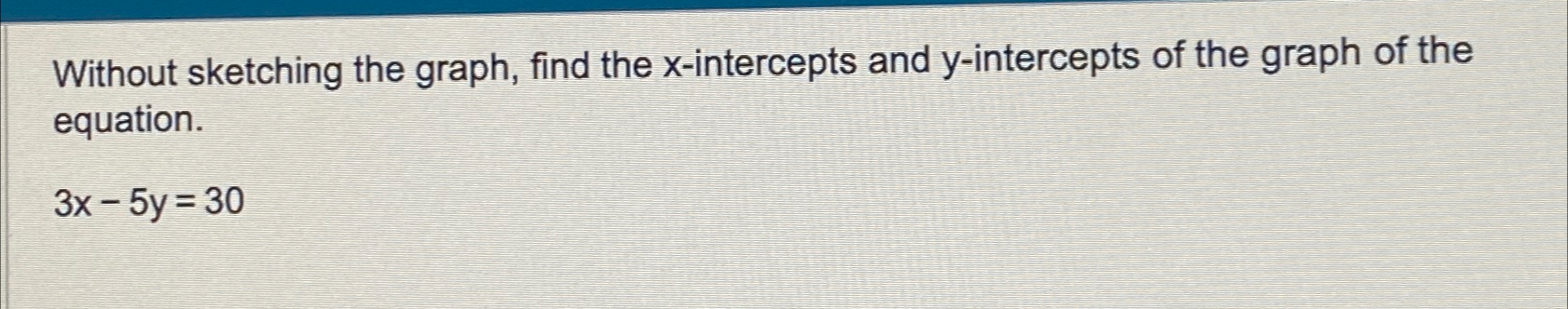 Solved Without sketching the graph, find the x-intercepts | Chegg.com