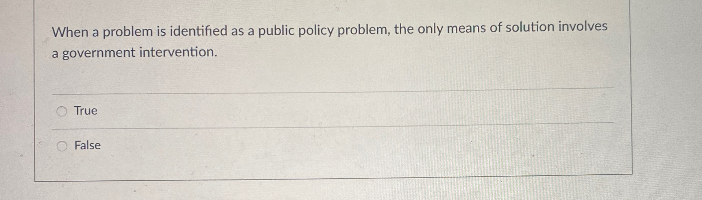 Solved When a problem is identified as a public policy | Chegg.com