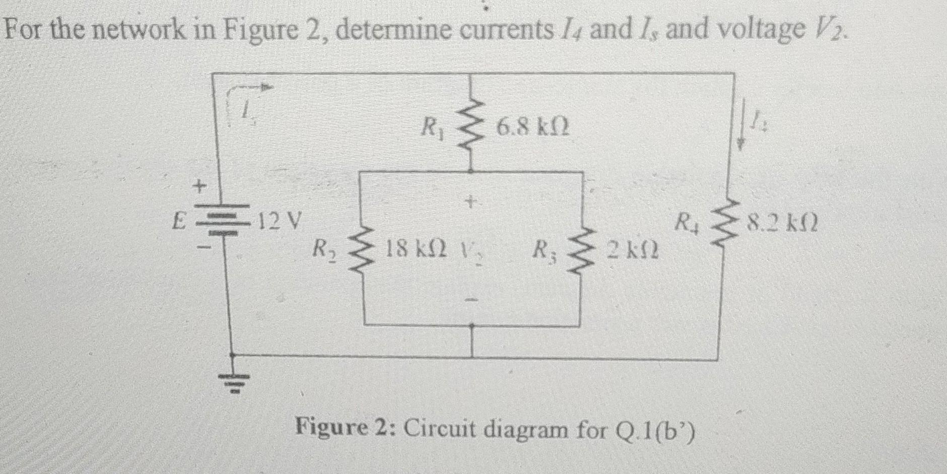 Solved For the network in Figure 2, determine currents I4 | Chegg.com Solved For the network in Figure 2, determine currents I4 | Chegg.com