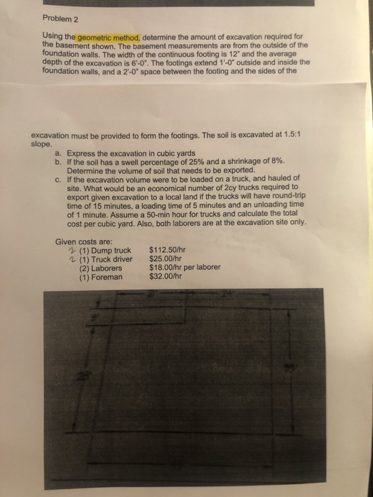 Solved Problem 2 Using the geometric method, determine the | Chegg.com
