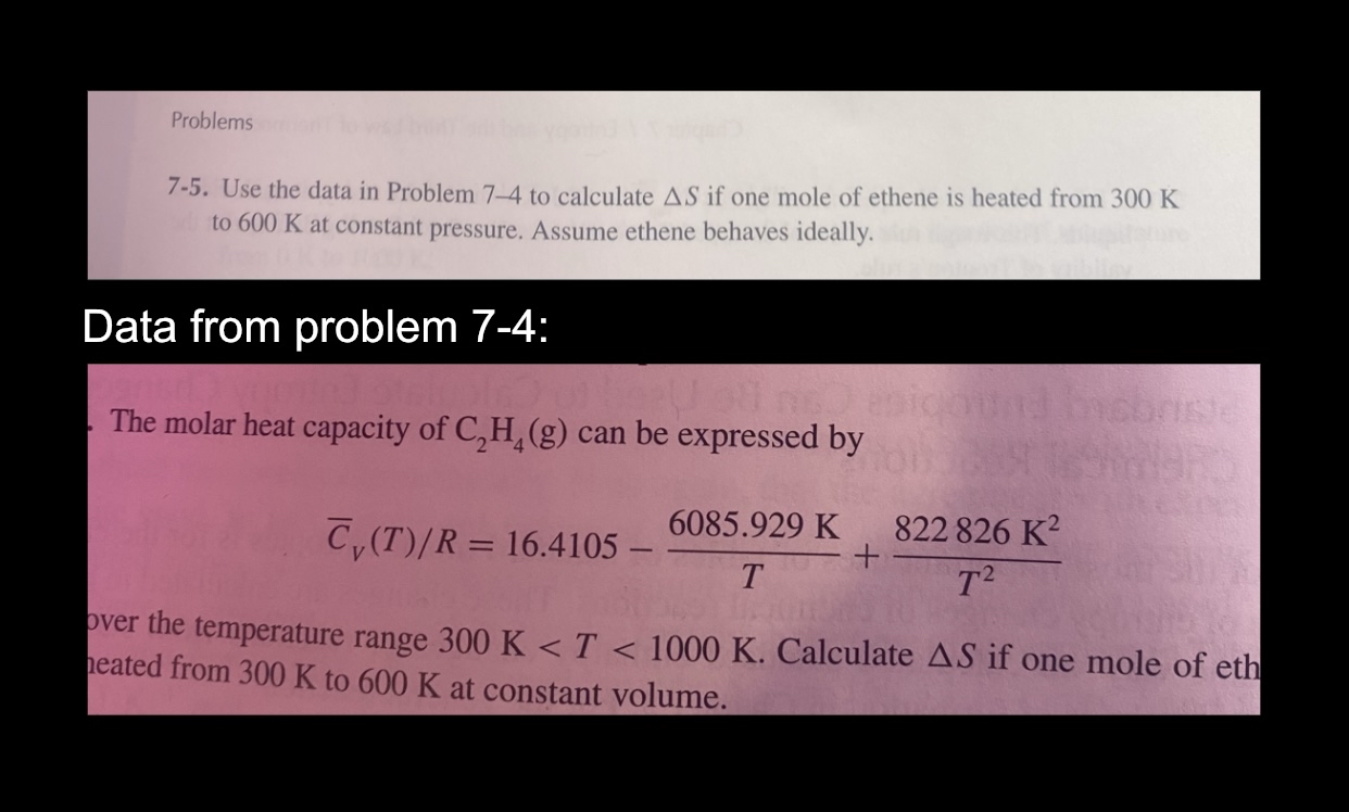 Solved Problems7-5. ﻿Use the data in Problem 7-4 ﻿to | Chegg.com
