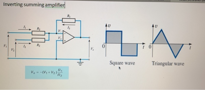 Solved QUESTION 7 In an inverting summing amplifier circuit, | Chegg.com