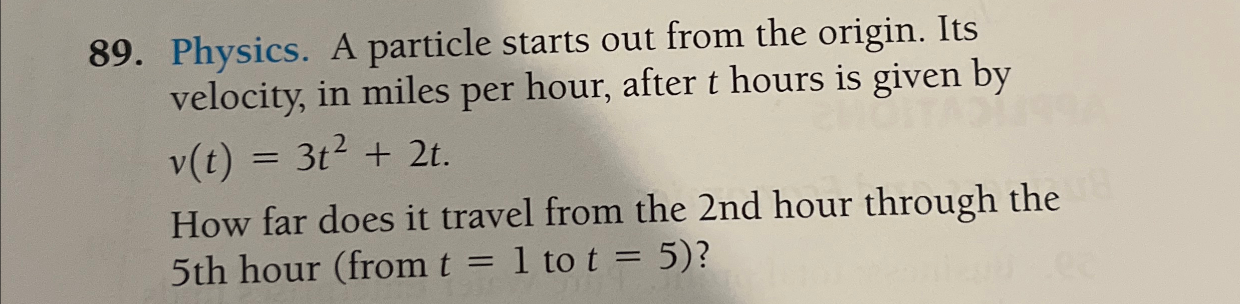 Solved Physics. A particle starts out from the origin. Its | Chegg.com