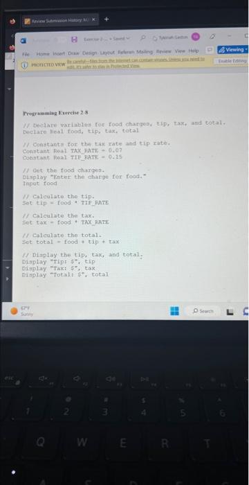 Solved Trestamming Navorise 2 : 8 1. boclume variablen for | Chegg.com