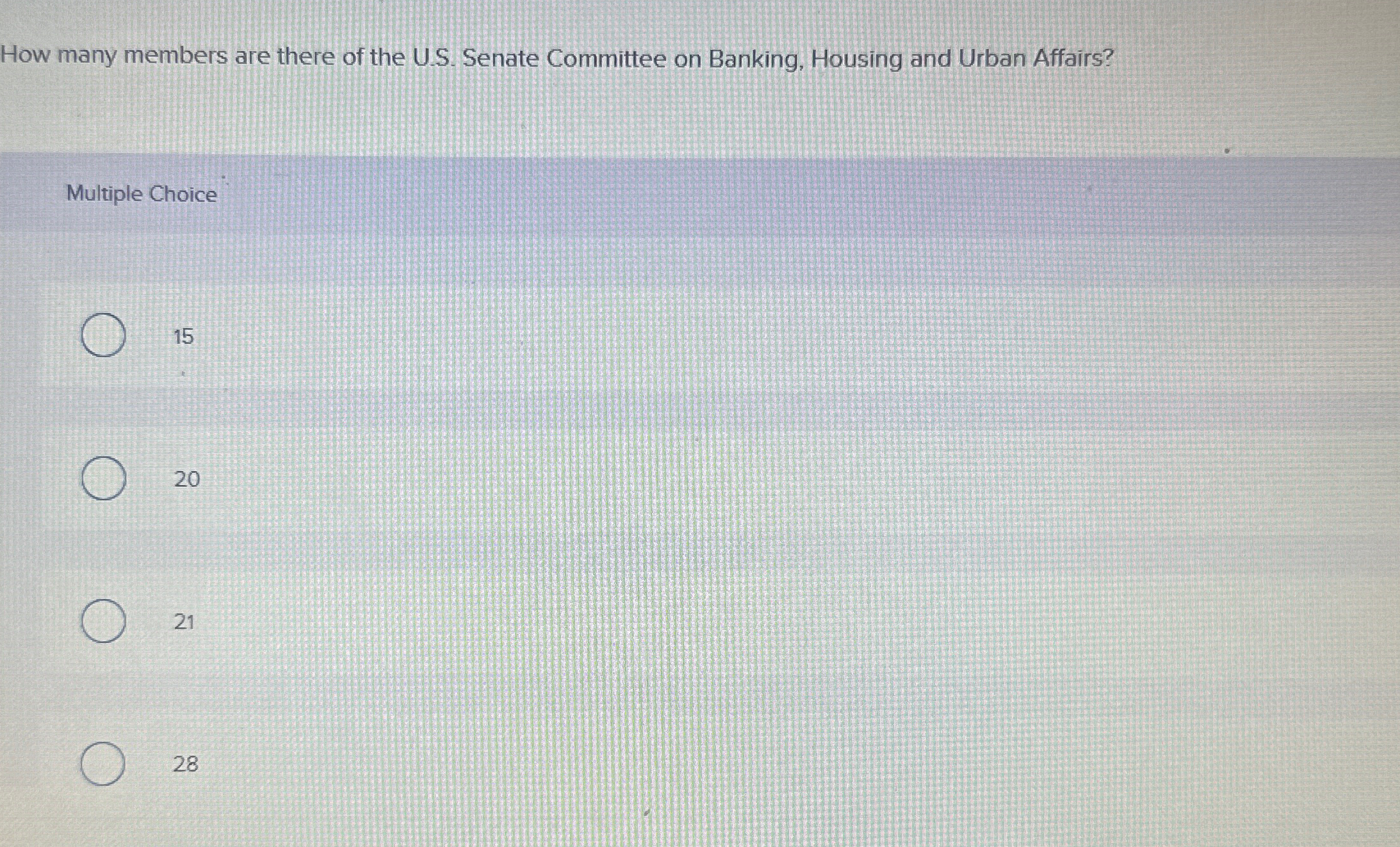 Solved How many members are there of the U.S. ﻿Senate | Chegg.com