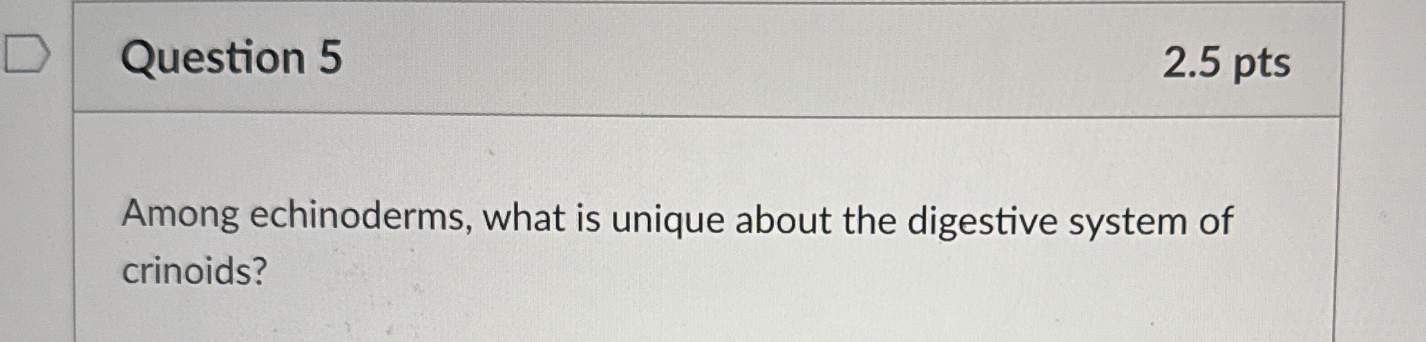 Question 52.5 ﻿ptsAmong echinoderms, what is unique | Chegg.com