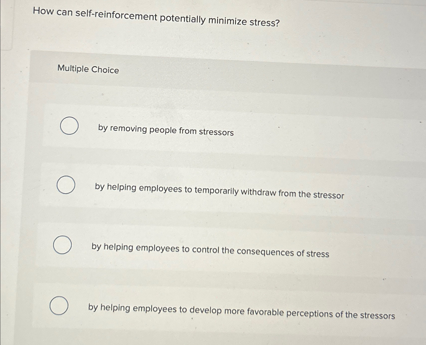 Solved How can self-reinforcement potentially minimize | Chegg.com