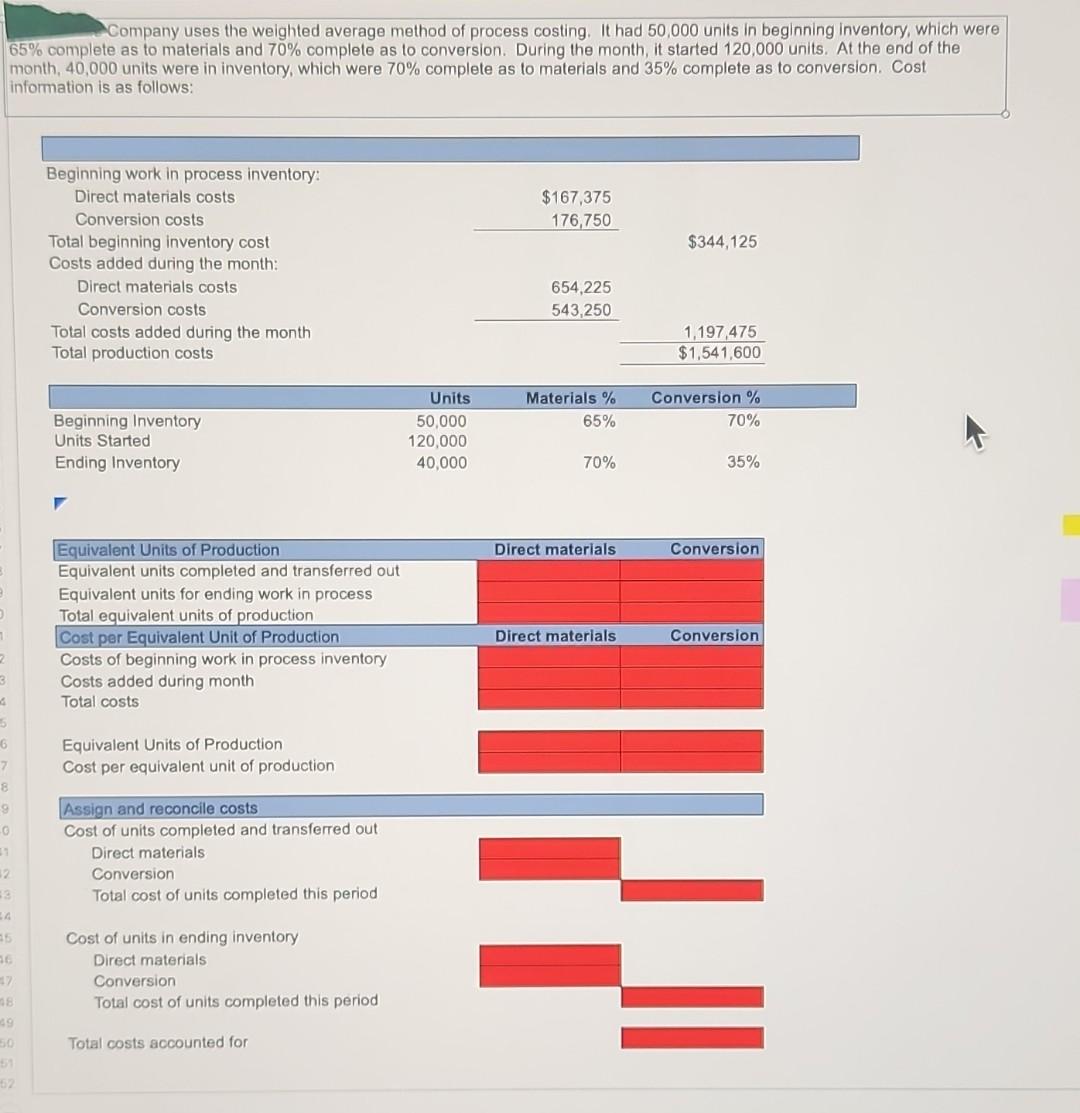 Solved also show me the formulas you used | Chegg.com