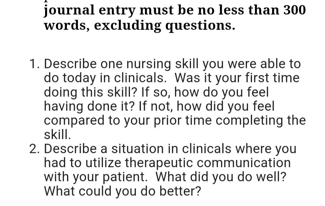 Solved journal entry must be no less than 300 words, | Chegg.com