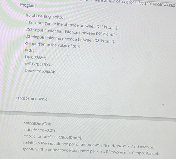Solved Exercise: 2 Find the inductive reactance per km, | Chegg.com
