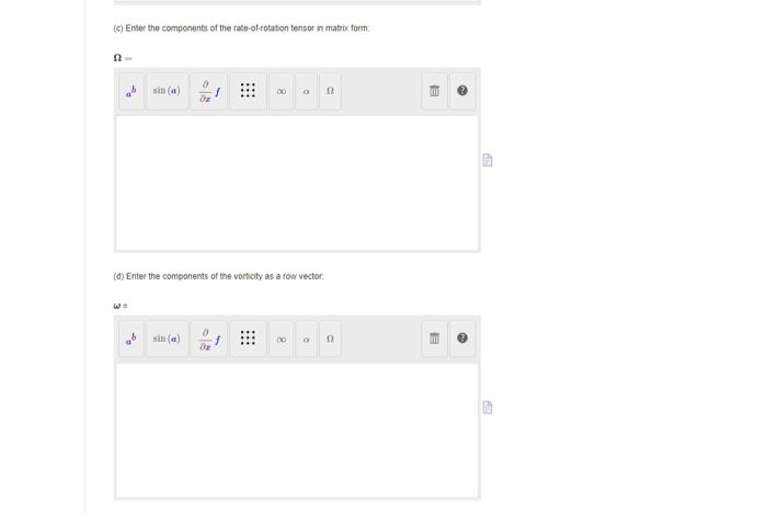 Solved Consider the Eulerian velocity field | Chegg.com