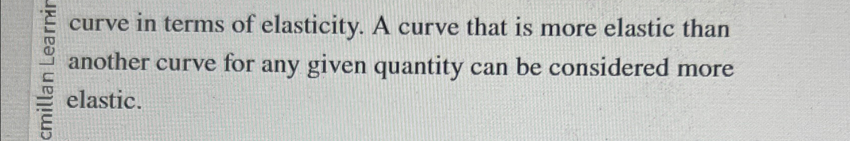Solved curve in terms of elasticity. A curve that is more | Chegg.com