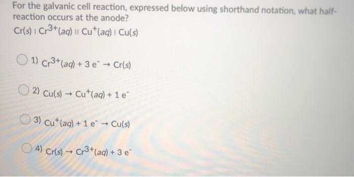 Solved What is the shorthand notation that represents the | Chegg.com