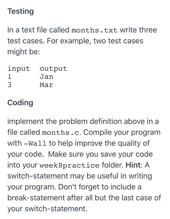 (Solved) : Question 6 Translating Months Number Name Problem Definition ... (Solved) : Question 6 Translating Months Number Name Problem Definition ...