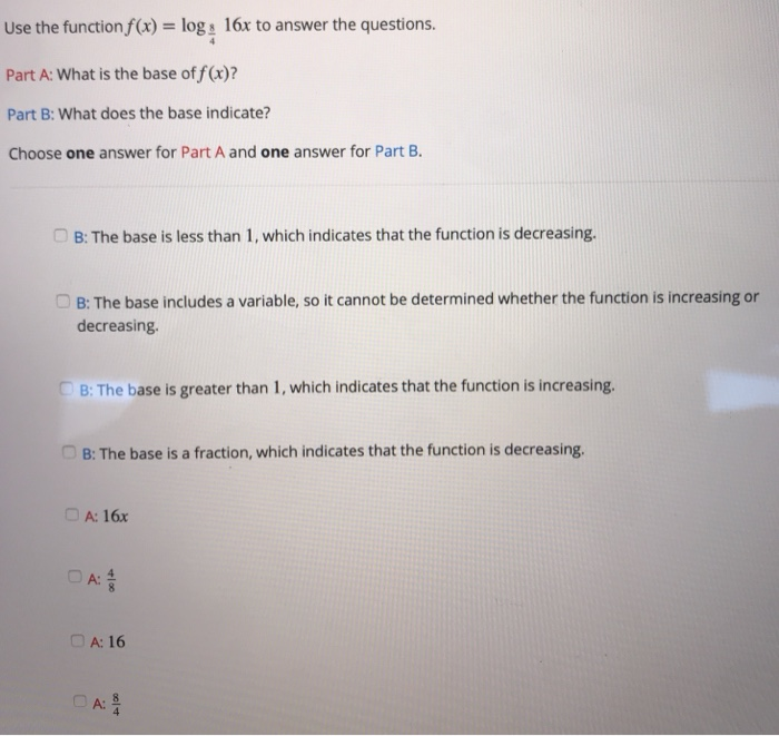 Solved A logarithmic function of the form f(x) = logo x + c | Chegg.com