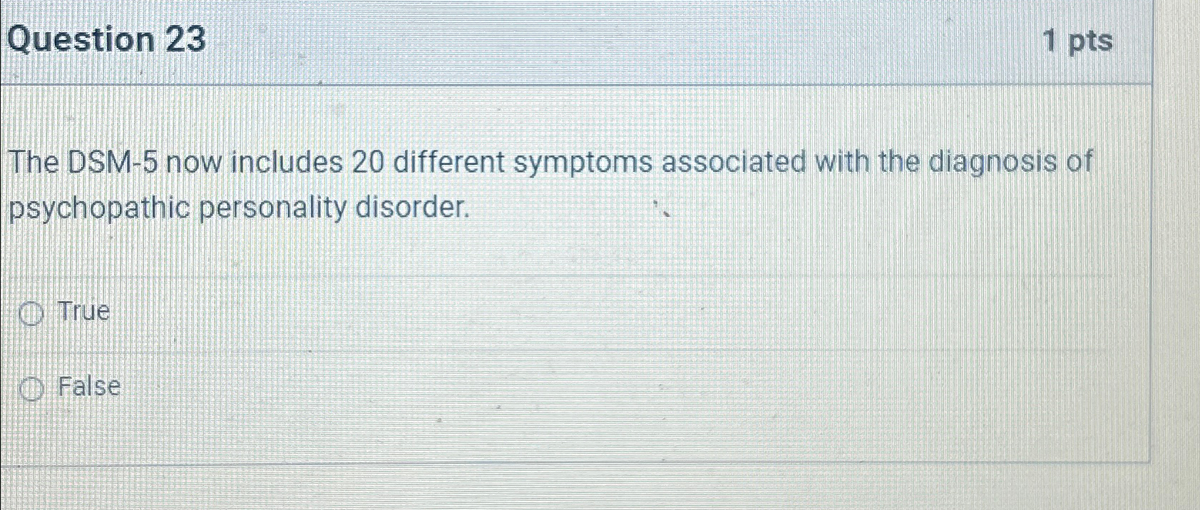 Solved The DSM-5 ﻿now includes 20 ﻿different symptoms | Chegg.com