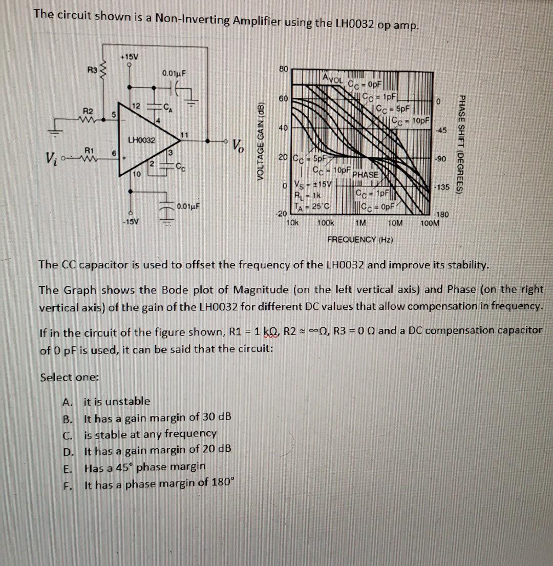 Solved The circuit shown is a Non-Inverting Amplifier using | Chegg.com