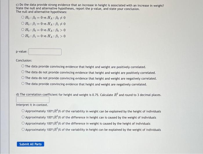 Solved The scatterplot and least squares summary below show | Chegg.com