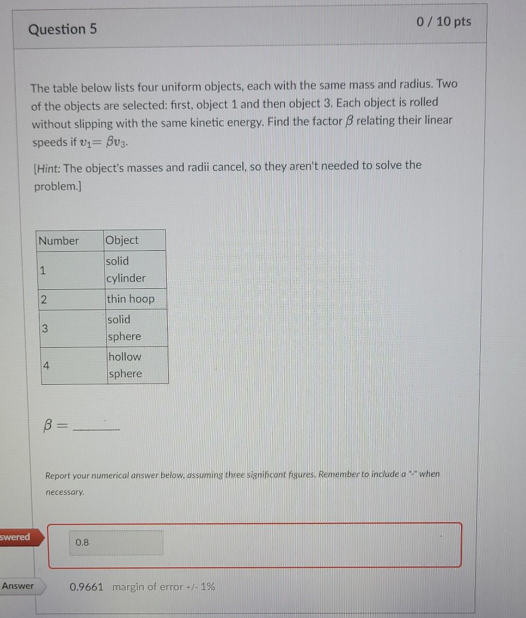 Solved 0 10 Pts Question 5 The Table Below Lists Four 6408