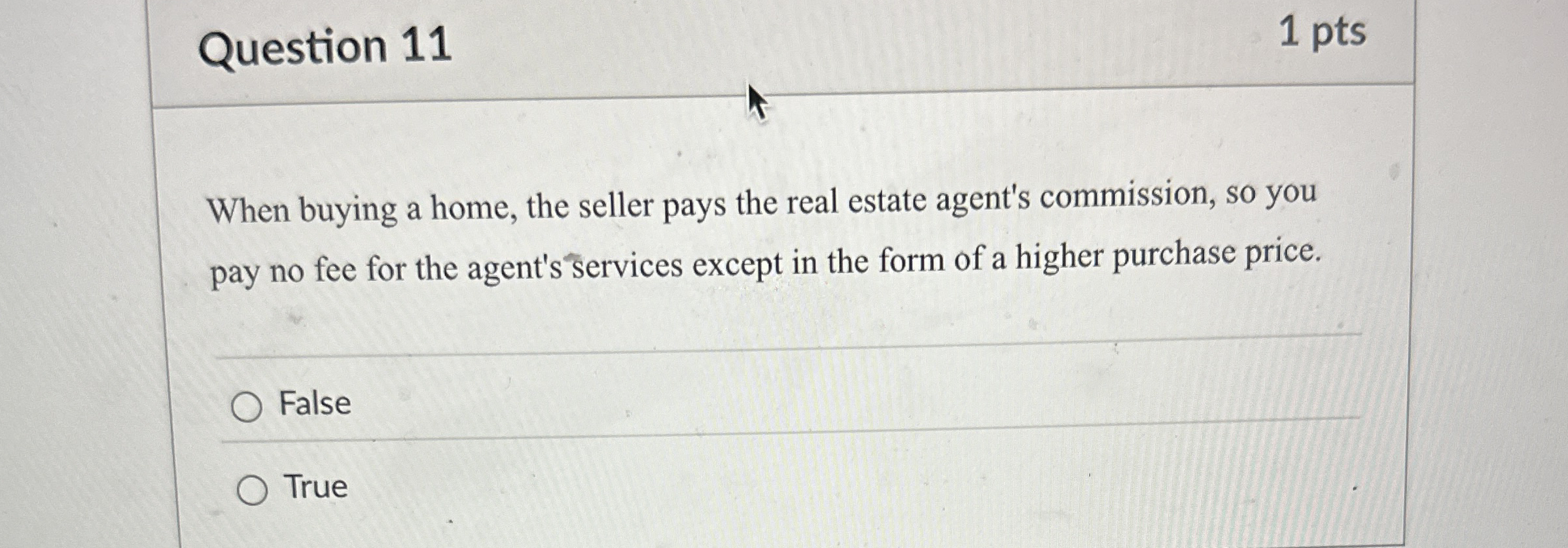 Solved Question 111 ﻿ptsWhen buying a home, the seller pays | Chegg.com