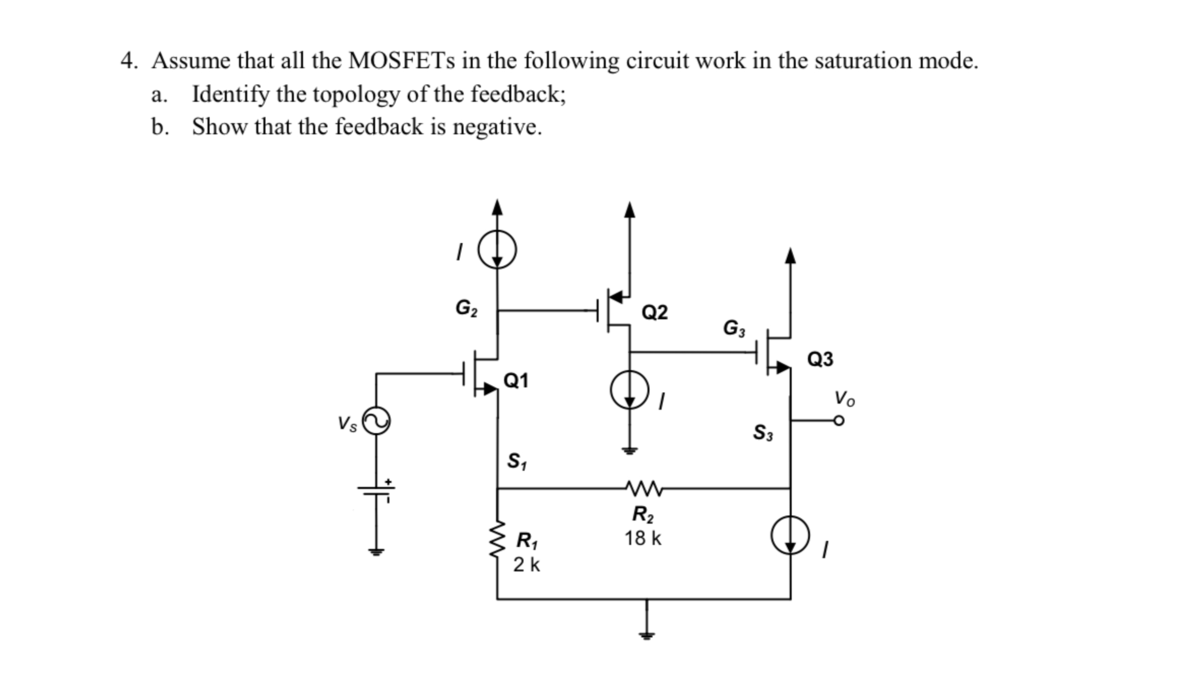 Solved Assume that all the MOSFETs in the following circuit | Chegg.com
