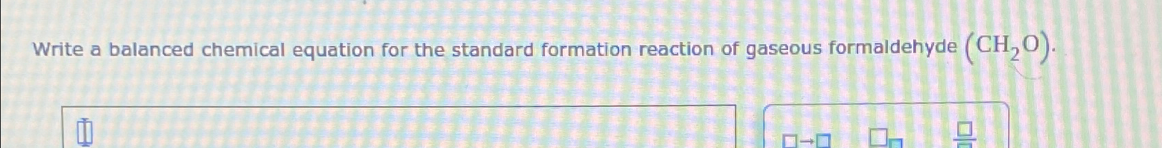 Solved Write a balanced chemical equation for the standard | Chegg.com