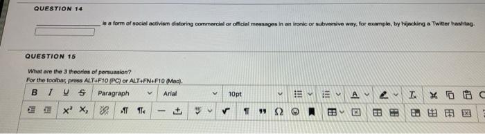 Solved QUESTION 14 is a form of social activism distoring | Chegg.com