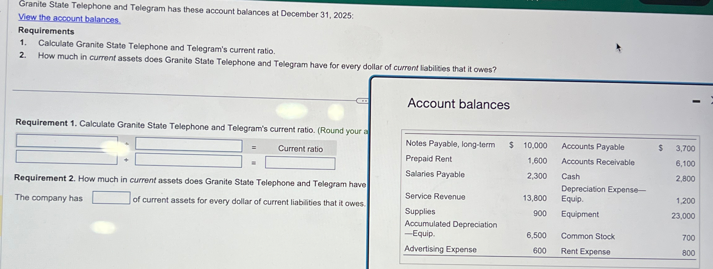 Granite State Telephone and Telegram has these | Chegg.com