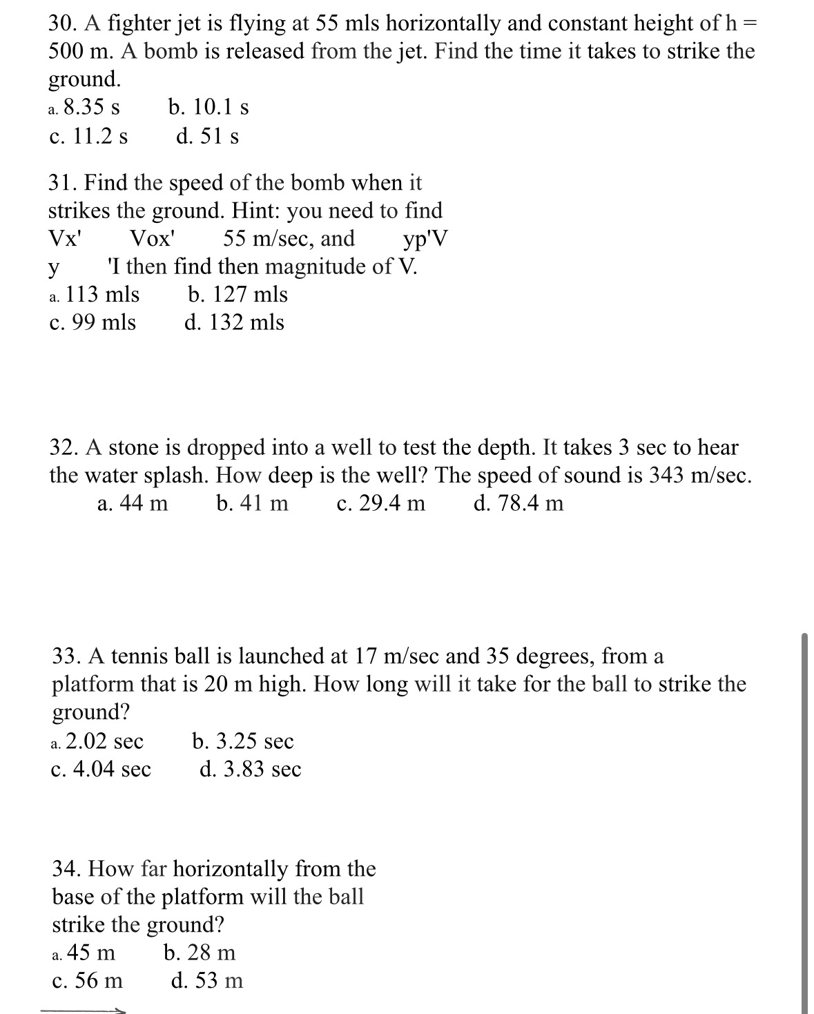 Solved A fighter jet is flying at 55 ﻿mls horizontally and | Chegg.com