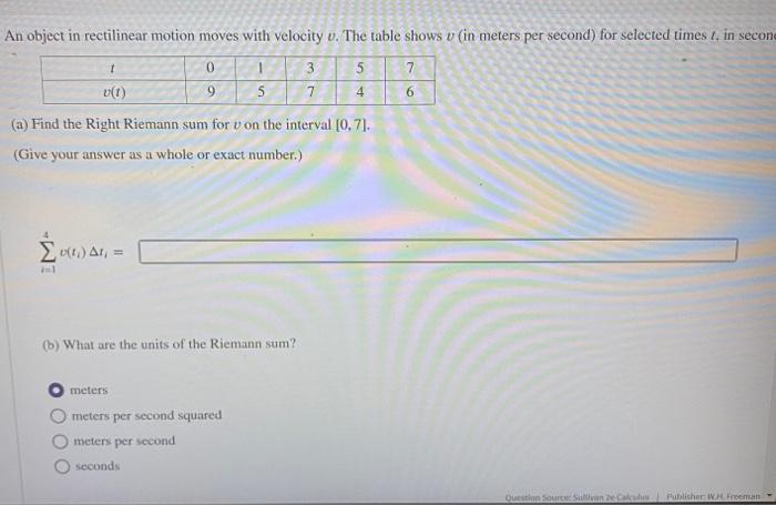 An Object In Rectilinear Motion Moves With Velocity
