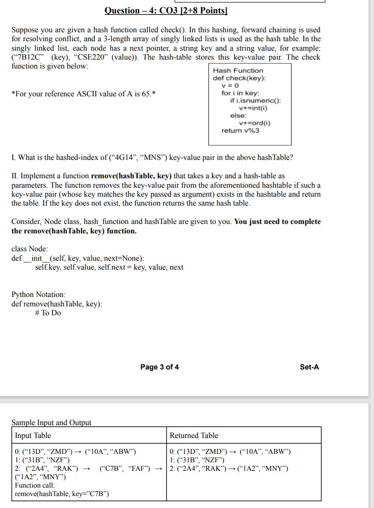 Solved Solve Question - 4: Points]Suppose you are given a | Chegg.com