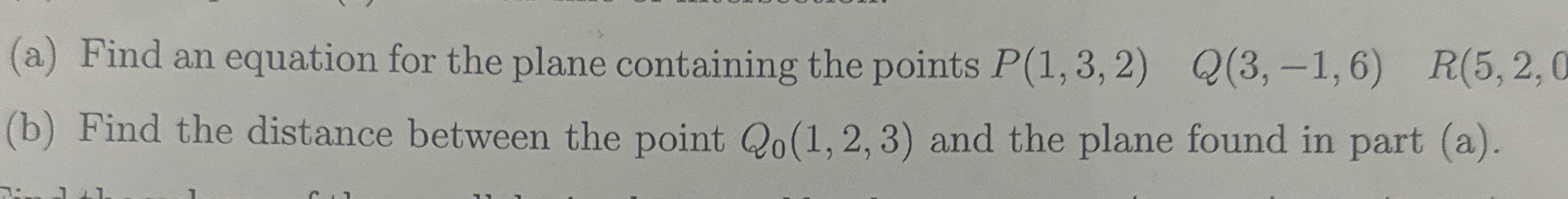 Solved (a) ﻿Find an equation for the plane containing the | Chegg.com