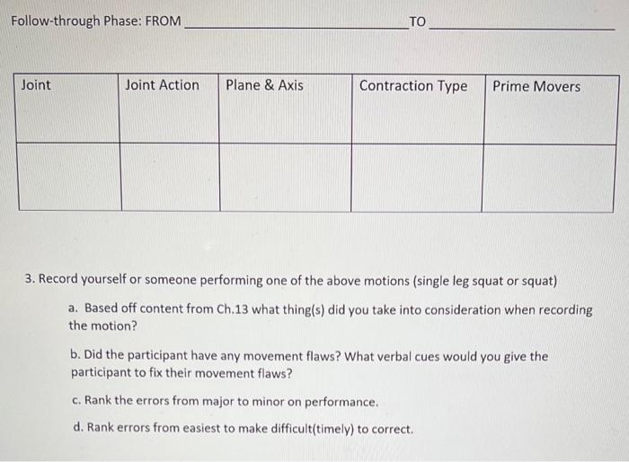 Solved 2. Break the following motion down into the | Chegg.com