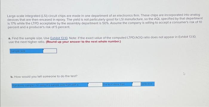 Large-scale integrated (LSI) circuit chips are made | Chegg.com