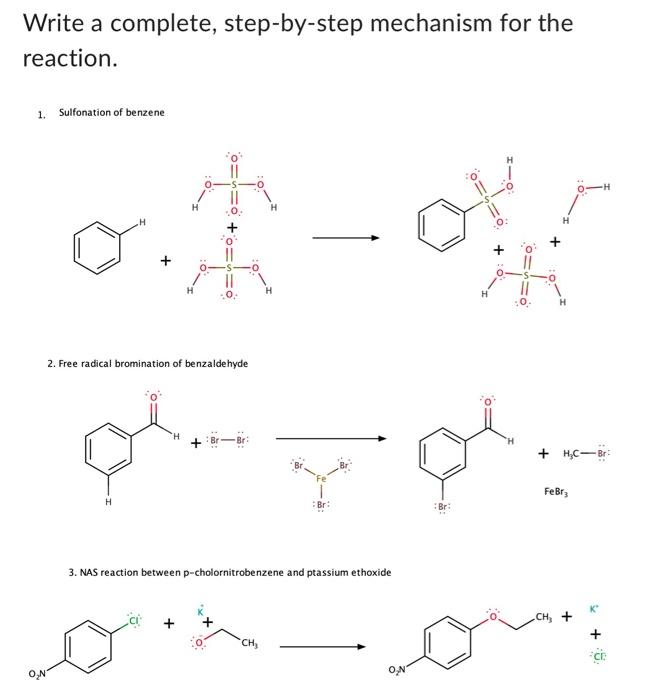 Solved Write a complete, step-by-step mechanism for the | Chegg.com