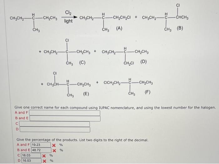 Solved Give one correct name for each compound using IUPAC | Chegg.com