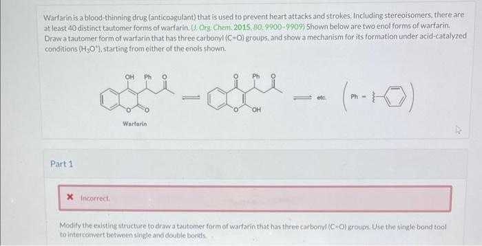 Solved Warfarin is a blood-thinning drug (anticoagulant) | Chegg.com